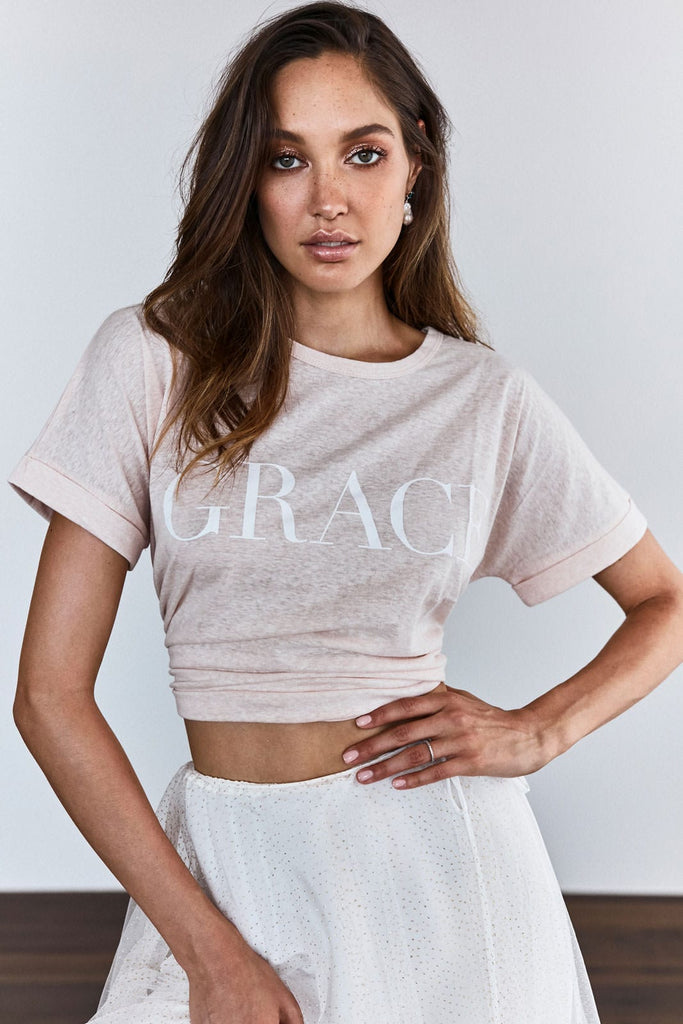 The Grace Everyday T-shirt in Blush – Grace Loves Lace US