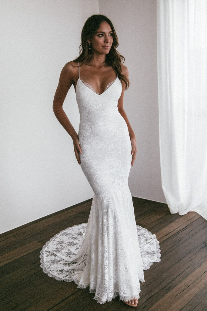 Clo Gown | Lace Wedding Dress | Made to Order Standard – Grace Loves ...